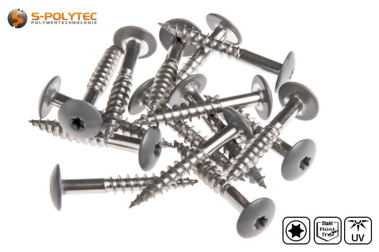 Facade screw Mid Grey (A21.5.1) - Silk-glossy
