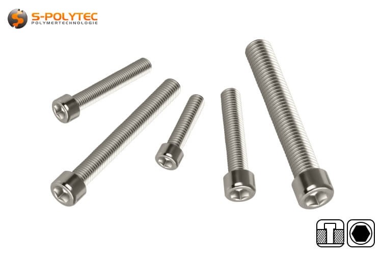 Cylinder head screw made of carbon steel (nickel plated)