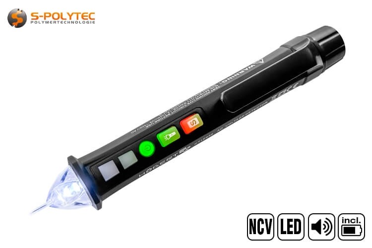 Inductive voltage tester for 12V - 1000V AC