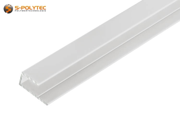 Buy aluminium U-profile in white (RAL9016) online