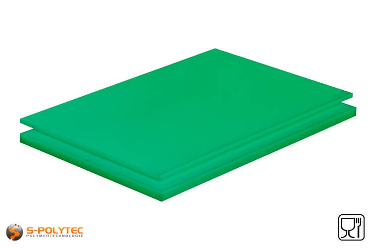 PE-UHMW sheets (PE-1000) Green - cheap online | S-Polytec