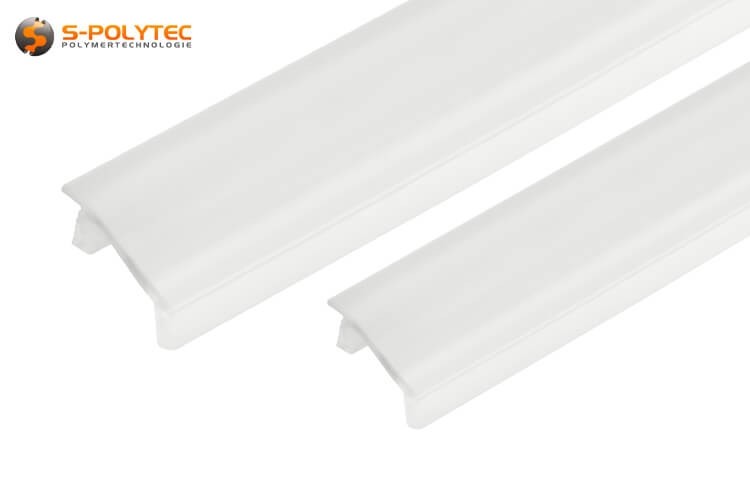 PVC cover strips for construction profiles (opal)